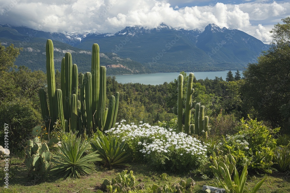 Senecio trees, giant Lobelias, and Everlasting flowers flank Kitandara ...