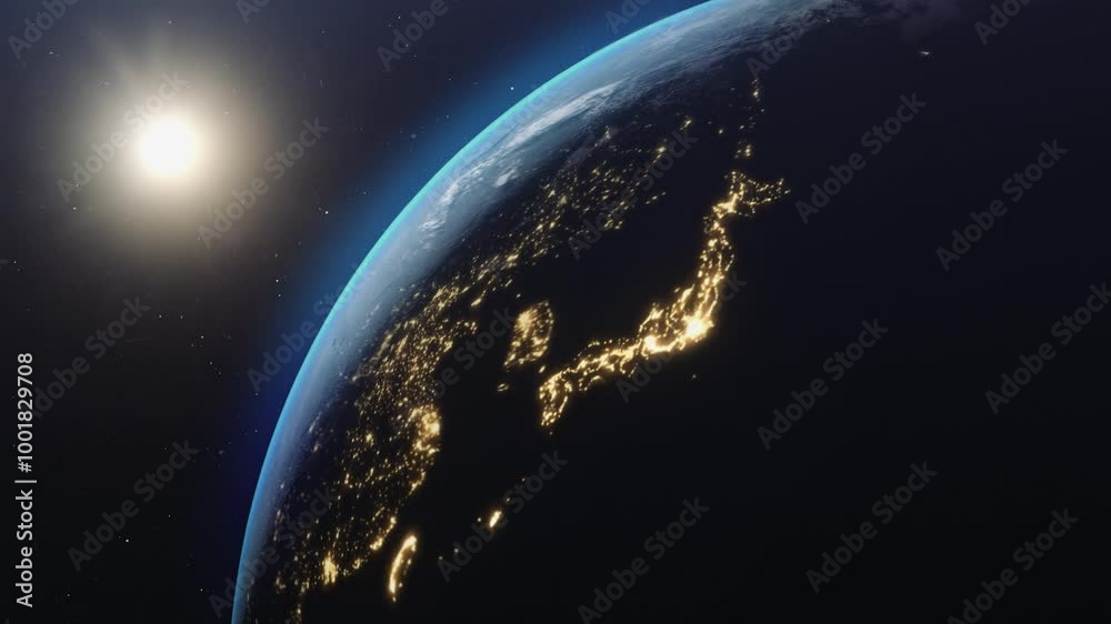 Perfect Loop, Seamless 360-Degree Rotation of Earth from Space with ...