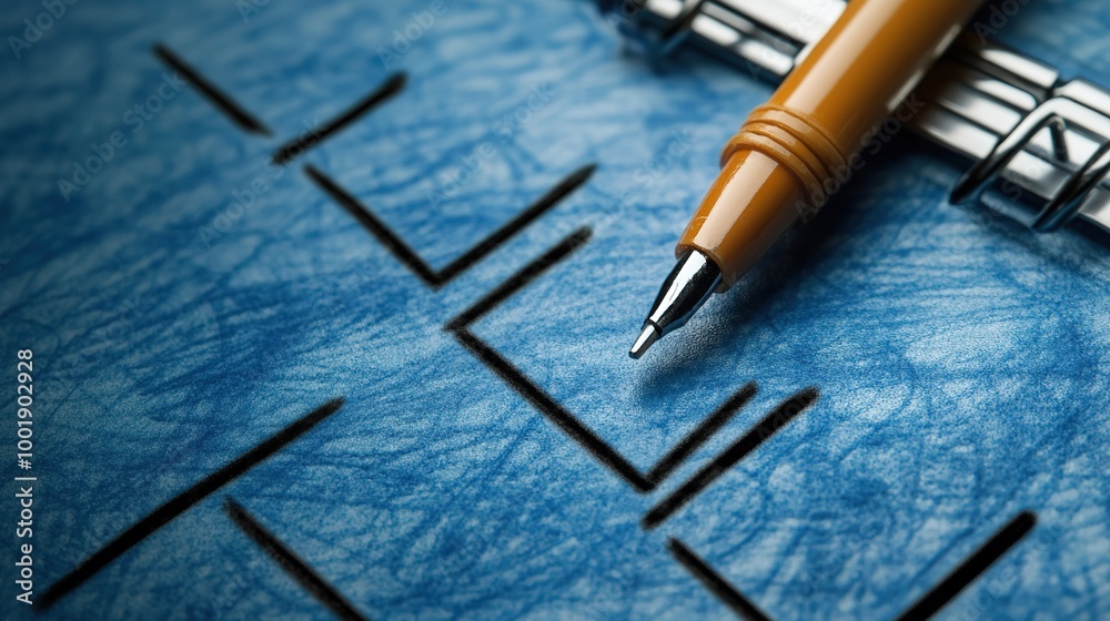 A visually appealing representation of checkboxes featuring completed ...