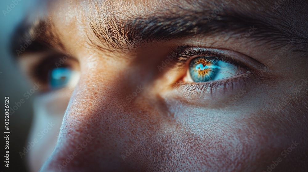 Closeup photography of a Christian cross reflecting in a man's eye ...