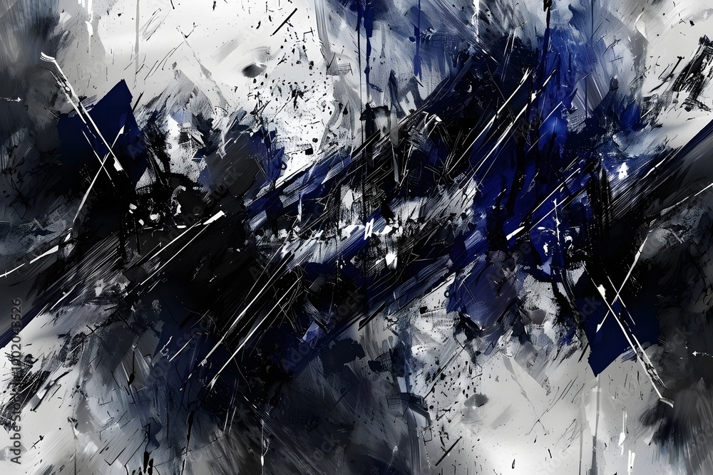 Aggressive Abstract Art: Bold, Chaotic, Striking, and Energetic ...