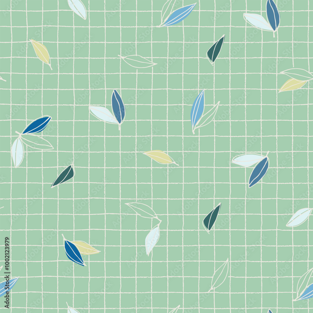Seamless pattern with tree branches and leaves for textile design, home ...