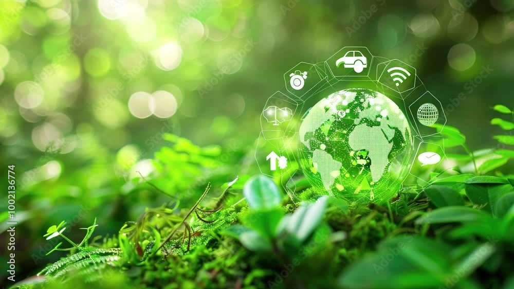 Symbolizing sustainability and environmental awareness. World nature ...