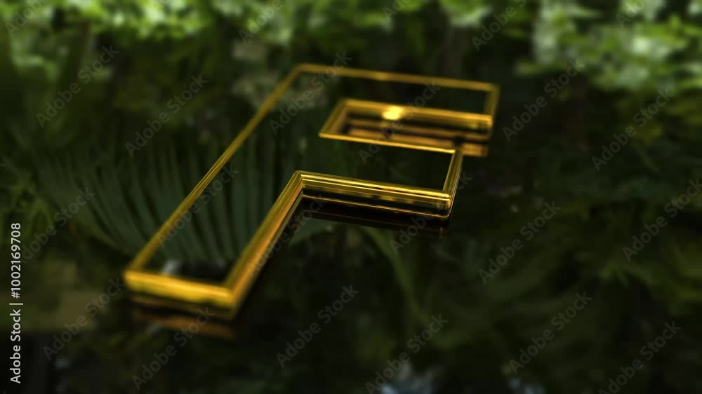 F Logo Animation, F golden logo letter and 3D alphabet animation for ...