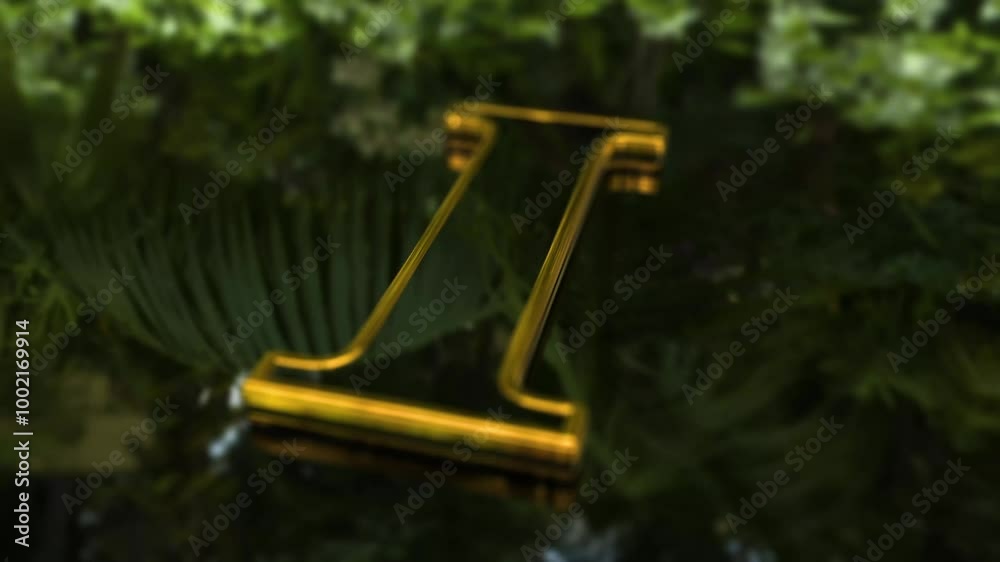 I Logo Animation, I golden logo letter and 3D alphabet animation for ...