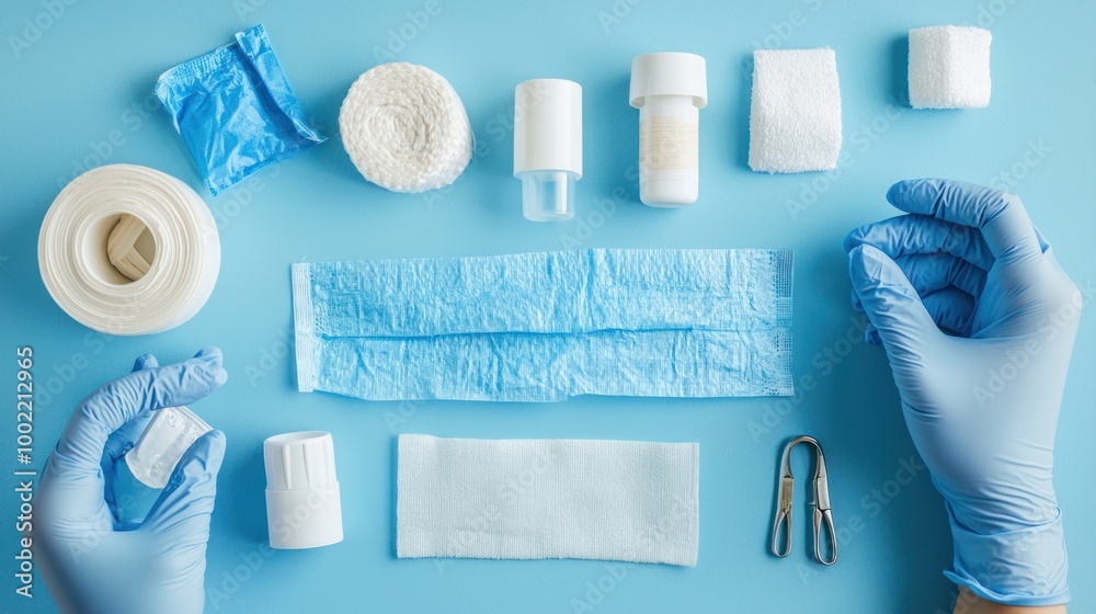 A step-by-step visual guide illustrates the proper technique for wound ...