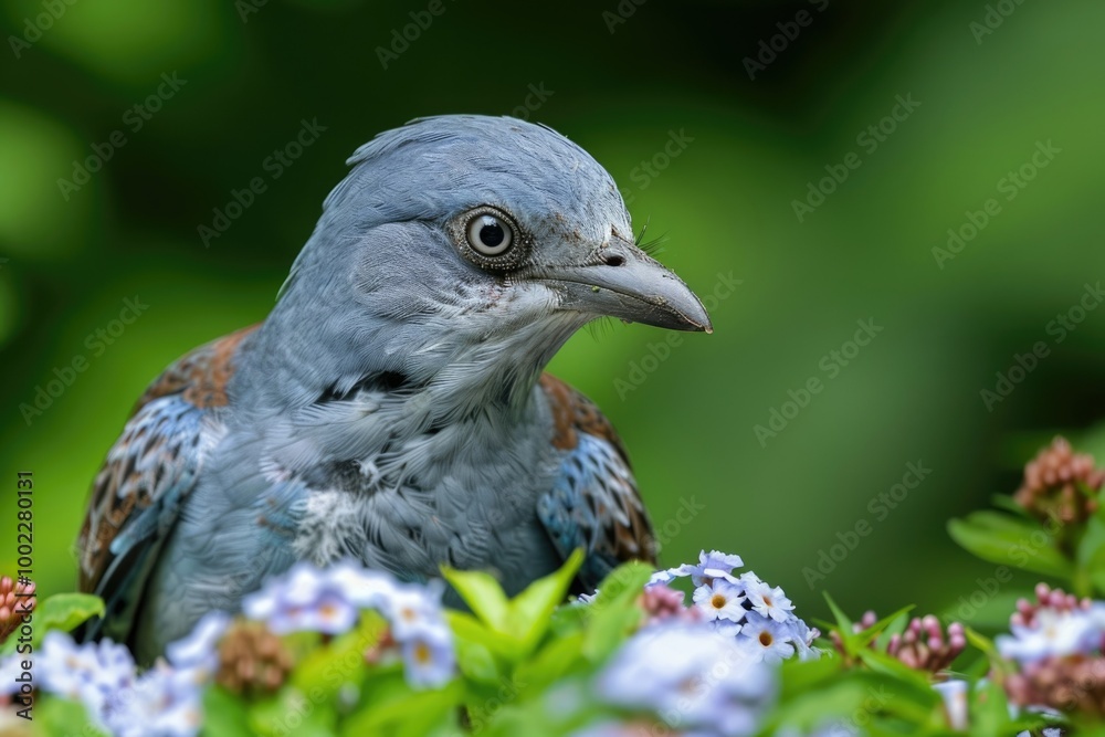 Indian roller in Bardia national park Nepal ; specie Coracias ...