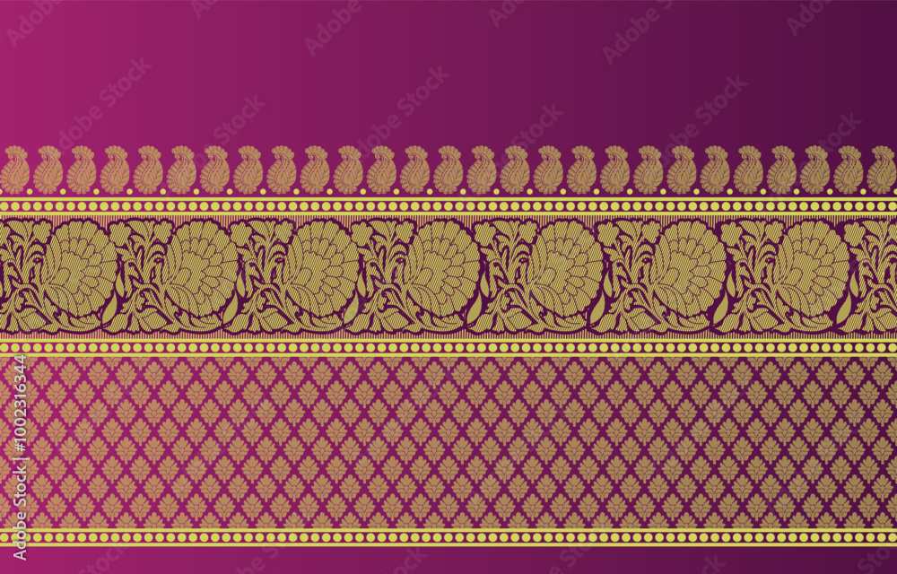 beautiful graphic saree design and this sari design is in Indian style ...