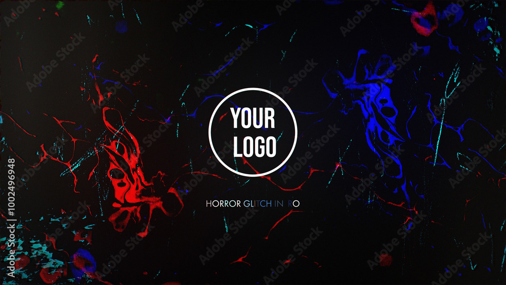 Horror Glitch Intro Stock Template | Adobe Stock