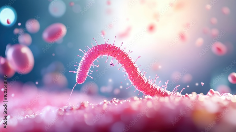 A visual representation of the life cycle of a parasitic worm ...