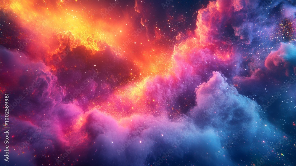 Zoom virtual background that balances Nature and Technology, ultra ...