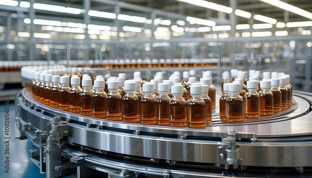 Elegant cosmetics manufacturing plant with bright, airy design and ...