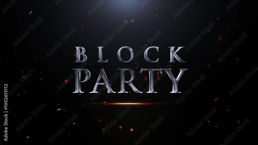 Block Party, Block Party Motion Graphic, Block Party Text Animation ...