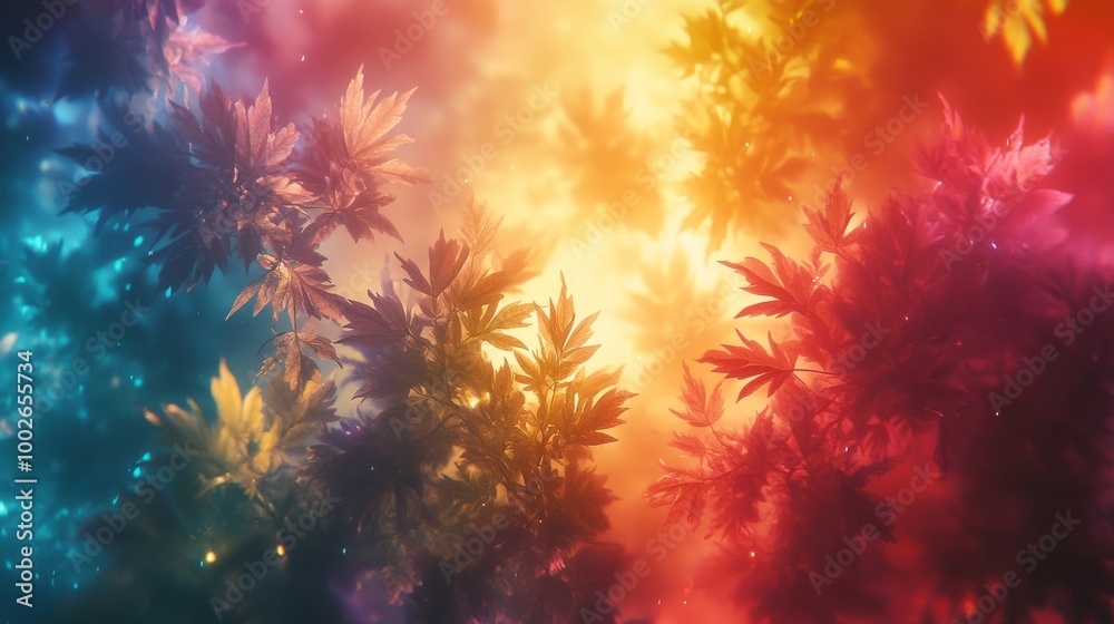 Zoom virtual background that balances Nature and Technology, ultra ...