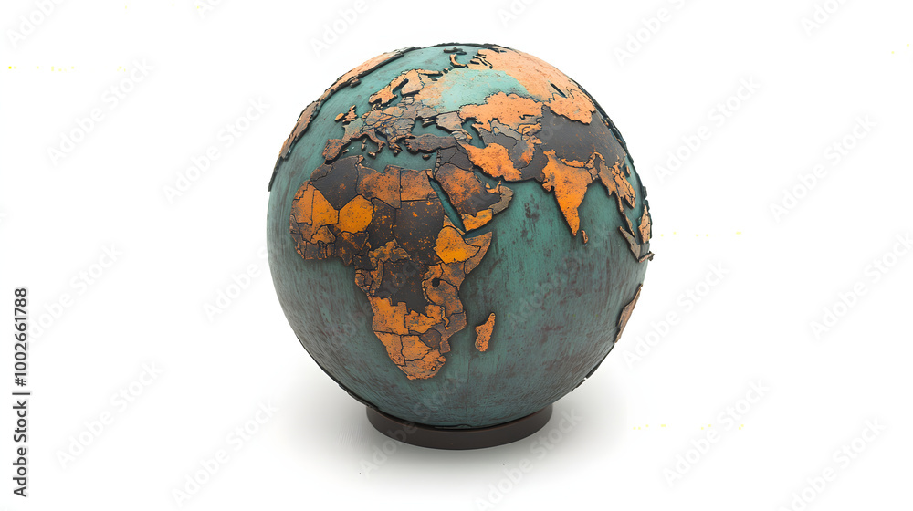 planet earth 3d realistic render dirty look polluted pollution ...