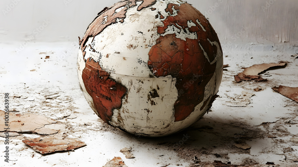 planet earth 3d realistic render dirty look polluted pollution ...