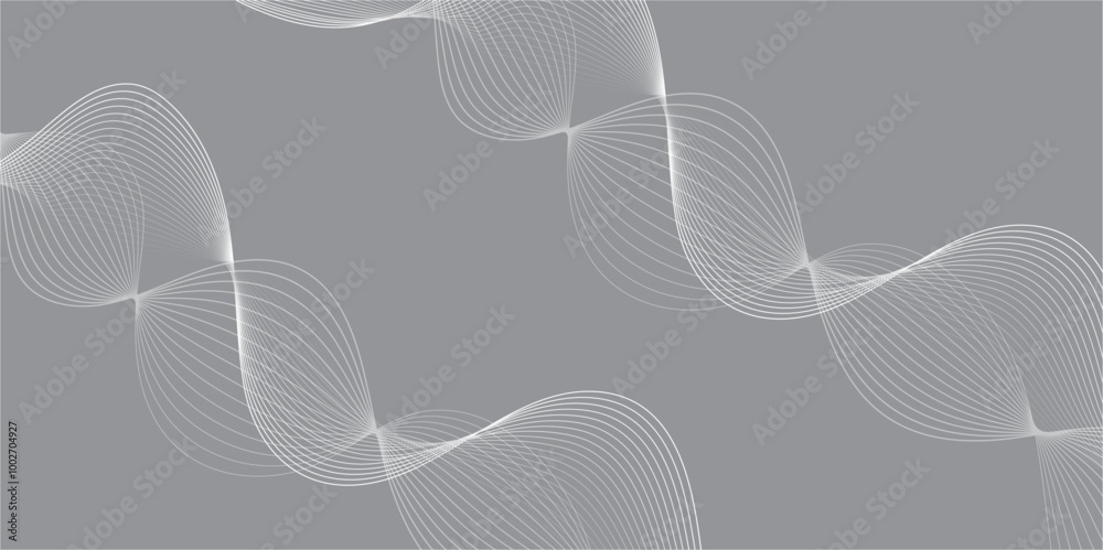 Abstract wave blend lines on transparent background. Design for banner ...