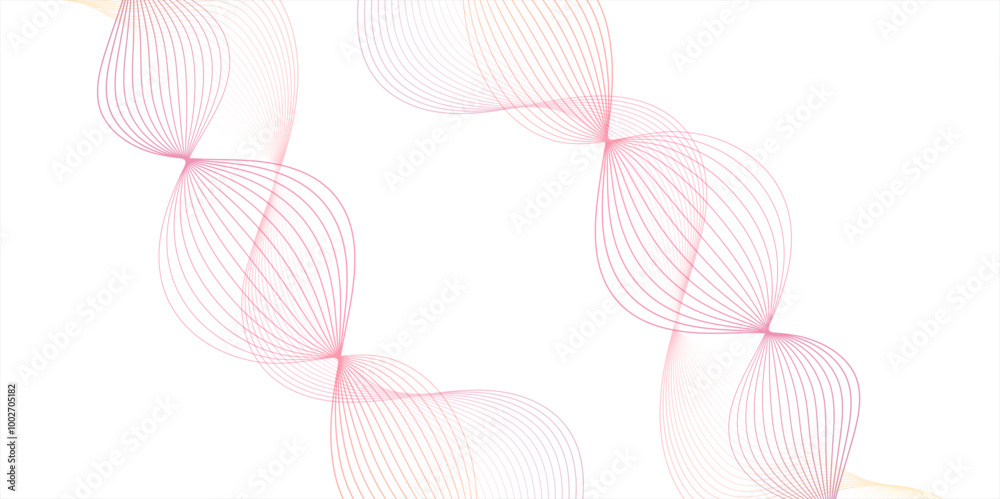 Abstract wave blend lines on transparent background. Design for banner ...