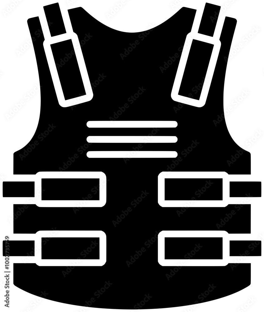 vest illustration armor silhouette proof logo body icon bullet outline ...