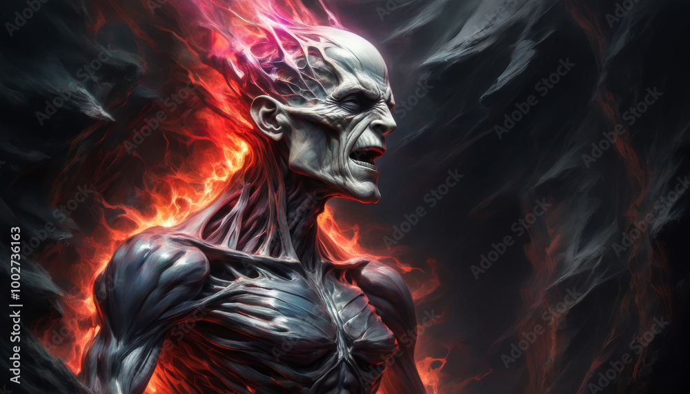 Fire Demon: The Power of Hellish Forces. This figure captivates and ...