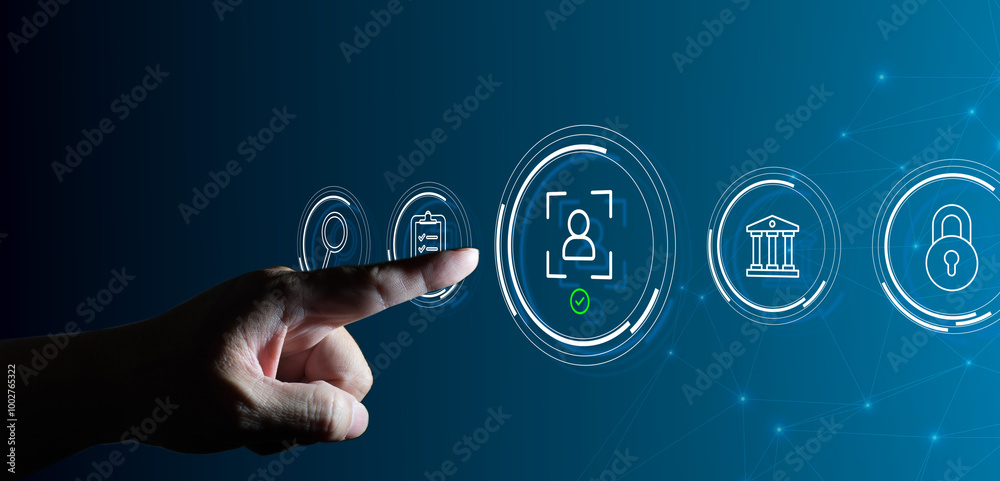 Interactive KYC compliance interface with the user. Business ...