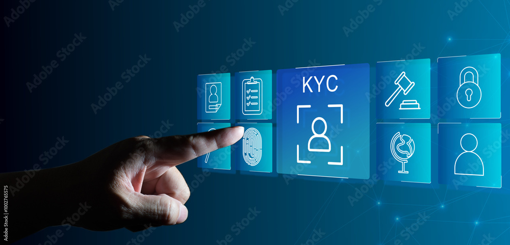 Interactive KYC compliance interface with the user. Business ...