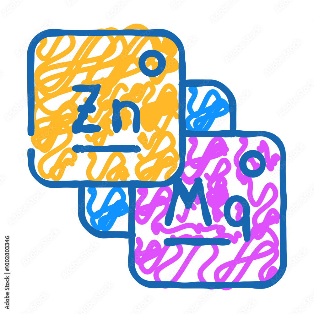 macro and microelements food doodle icon sketch vector. macro and ...