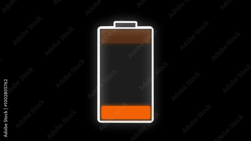 battery fast charging animation, Glowing animated battery icon ...