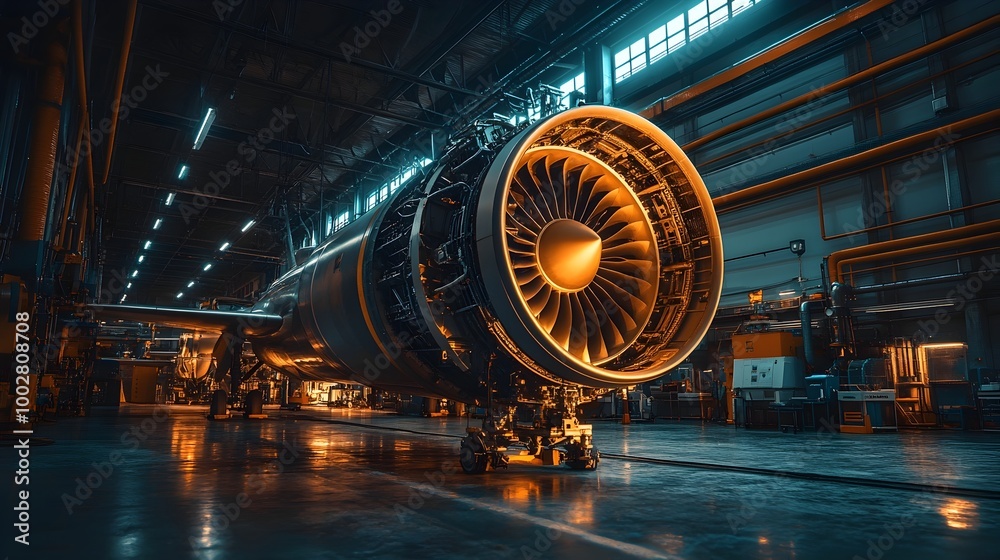 Aerospace Engineers Rigorously Testing Jet Engines in a State of the ...