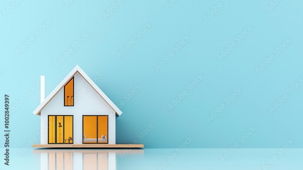 Cross-section of a house showing heat escaping through windows ...