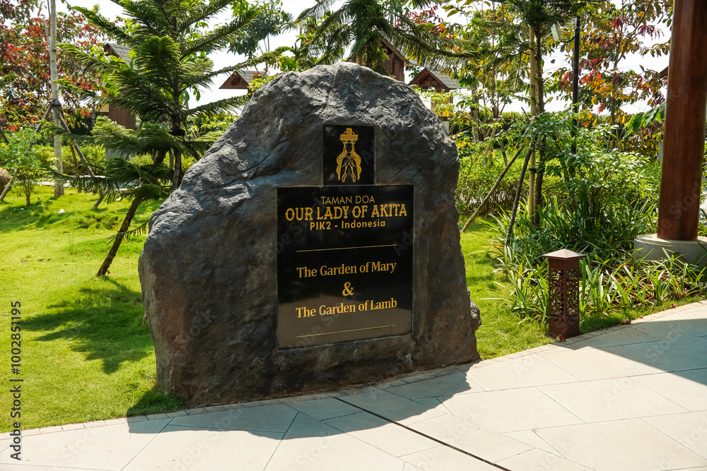 Jakarta, Indonesia - September 2024: Taman Doa Our Lady of Akita at ...