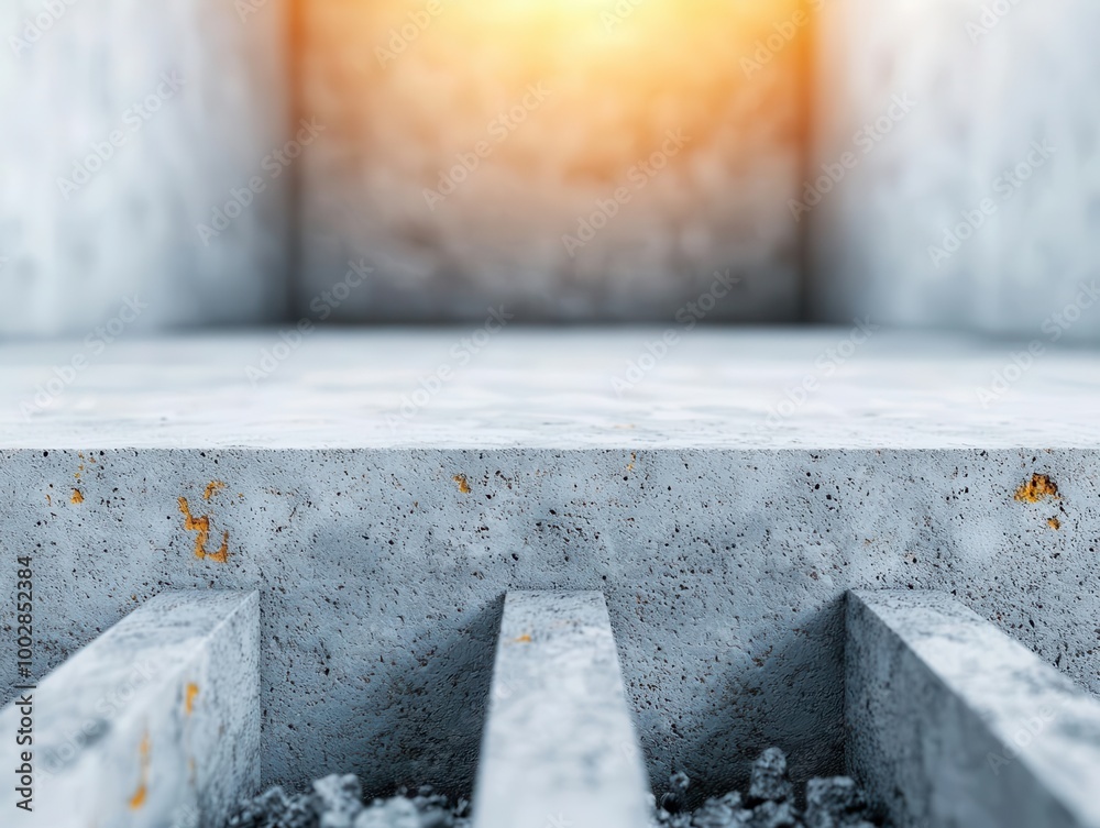 Realistic 3D CAD rendering of a skyscraper s foundation, showing stress ...
