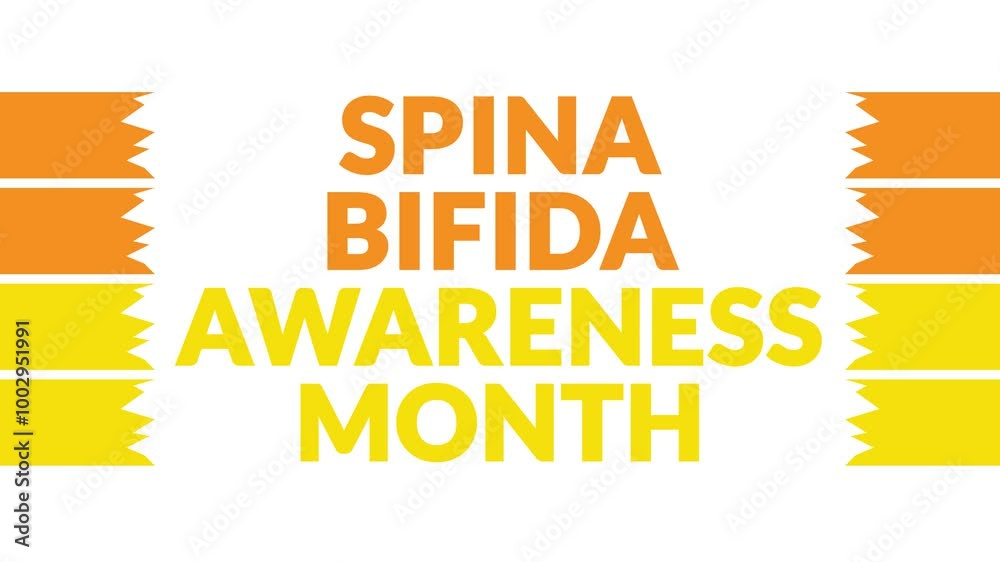 Spina Bifida Awareness Month In and Out text from split line animation ...