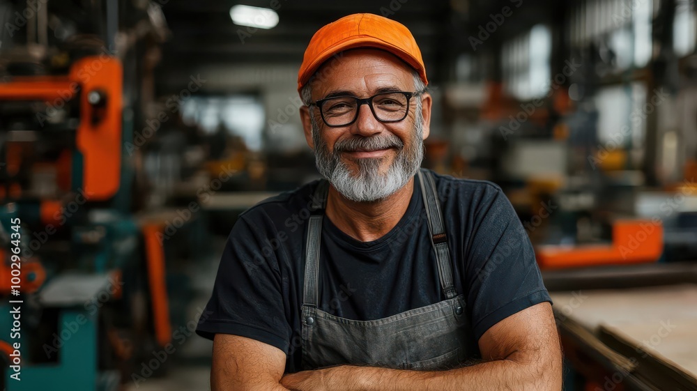 Factory engineer working on ergonomic factory designs to improve worker ...