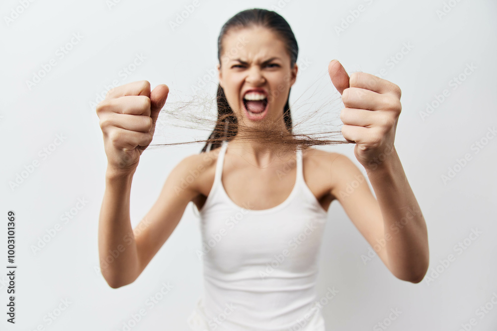 anger, frustration, hair, struggle, stress, emotion, women, expression ...