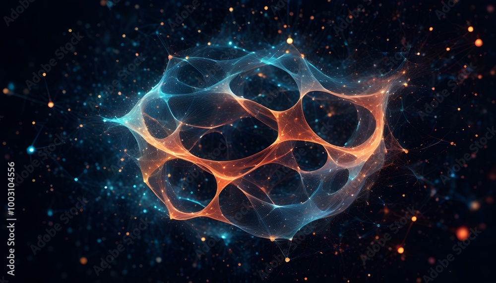 dynamic visualization of abstract neural network architecture Stock ...