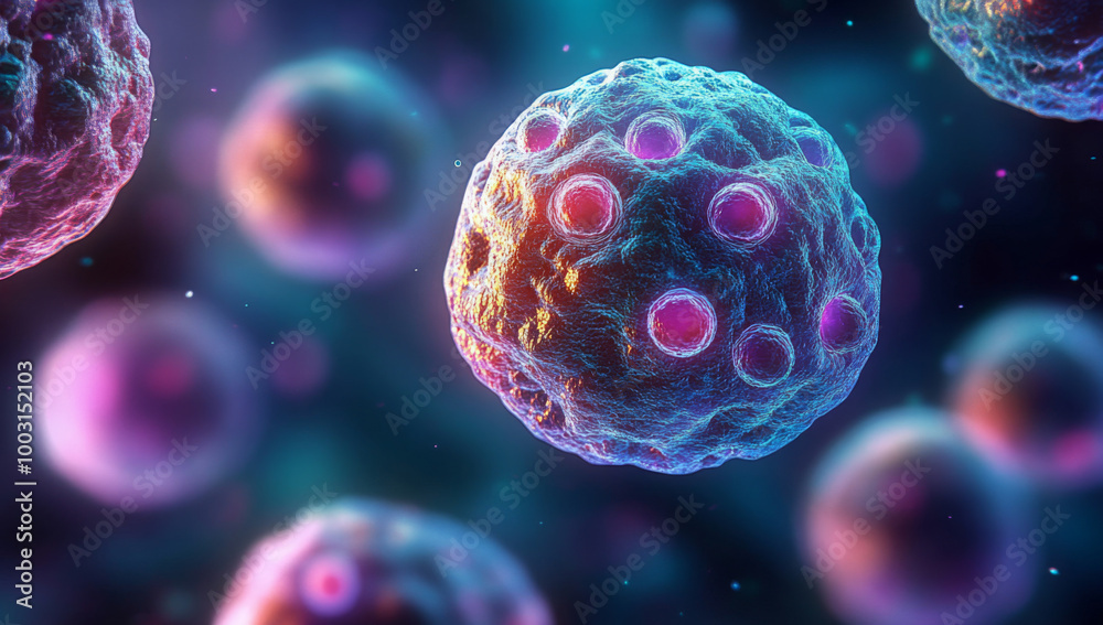 Staphylococcus aureus, Cluster of spherical bacteria magnified under a ...