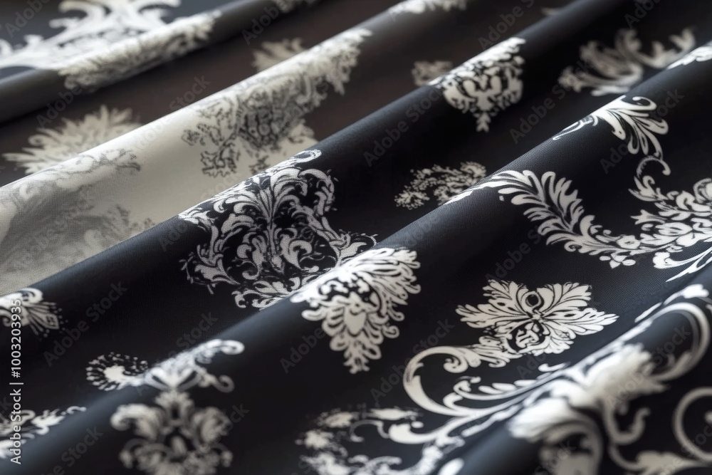 A modern weaving pattern with rich ornaments in an old damascus style ...