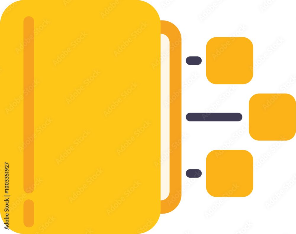 Minimalist illustration of a book generating a flowchart, symbolizing ... Minimalist illustration of a book generating a flowchart, symbolizing ...