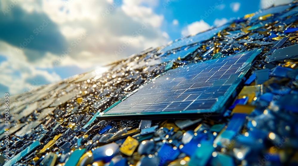 A sustainable recycling process for solar panels, where materials like ...