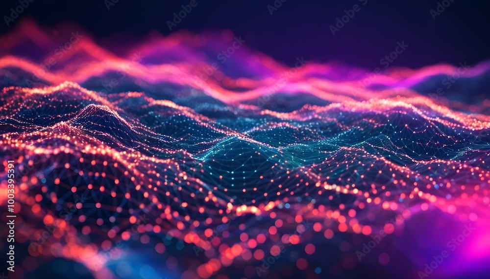 Elegant High-Tech Background Showcasing Geospatial Data with Robust ...