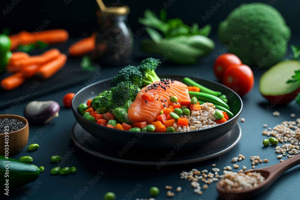 Interactive 3D digital clean eating meal planner, where users can ...