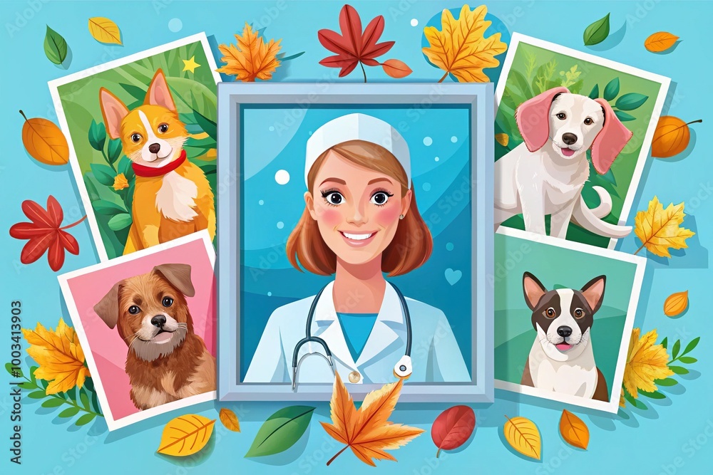 Celebrate Vet Nurse Day on October 11 with this vibrant vector ...
