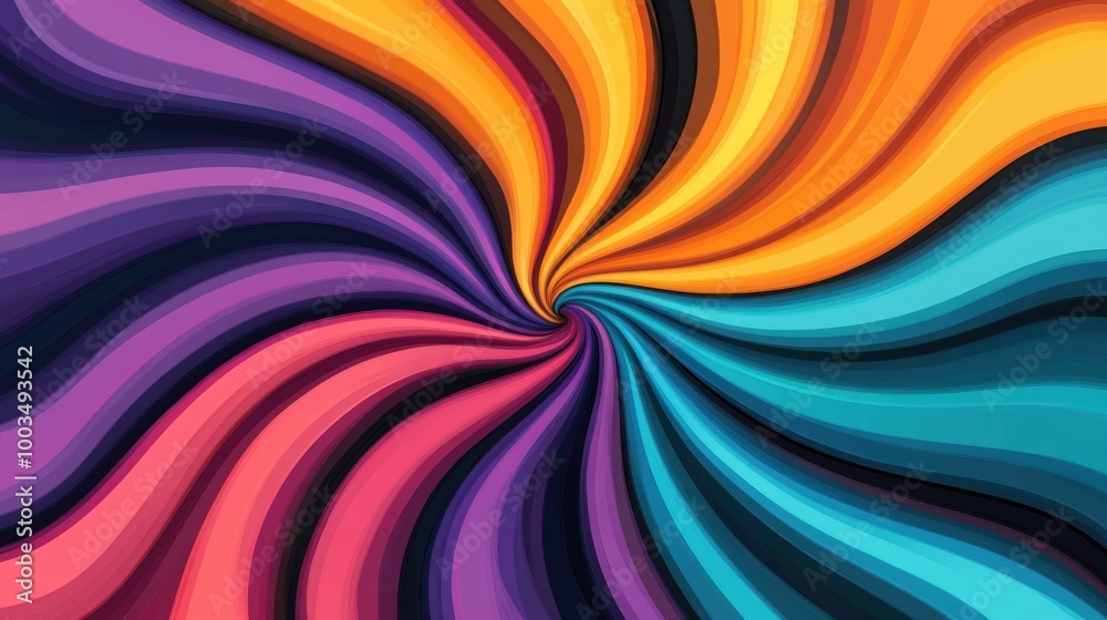 Dynamic vortex design in vector art adds flair and depth, ideal for ...