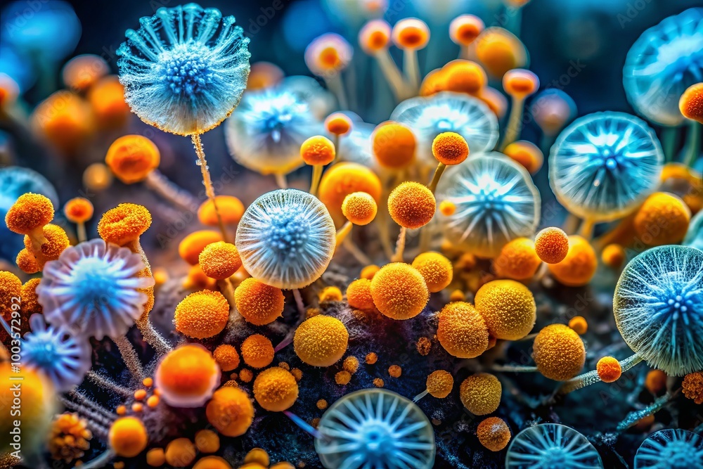 Microscopic View of Fungal Structures: Hyphae and Pseudohyphae Under ...