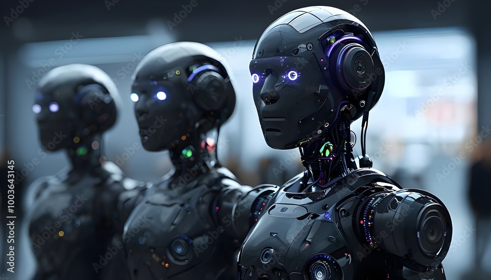 Humanoid Robots: Futuristic humanoid robots in daily life, AI-powered ...