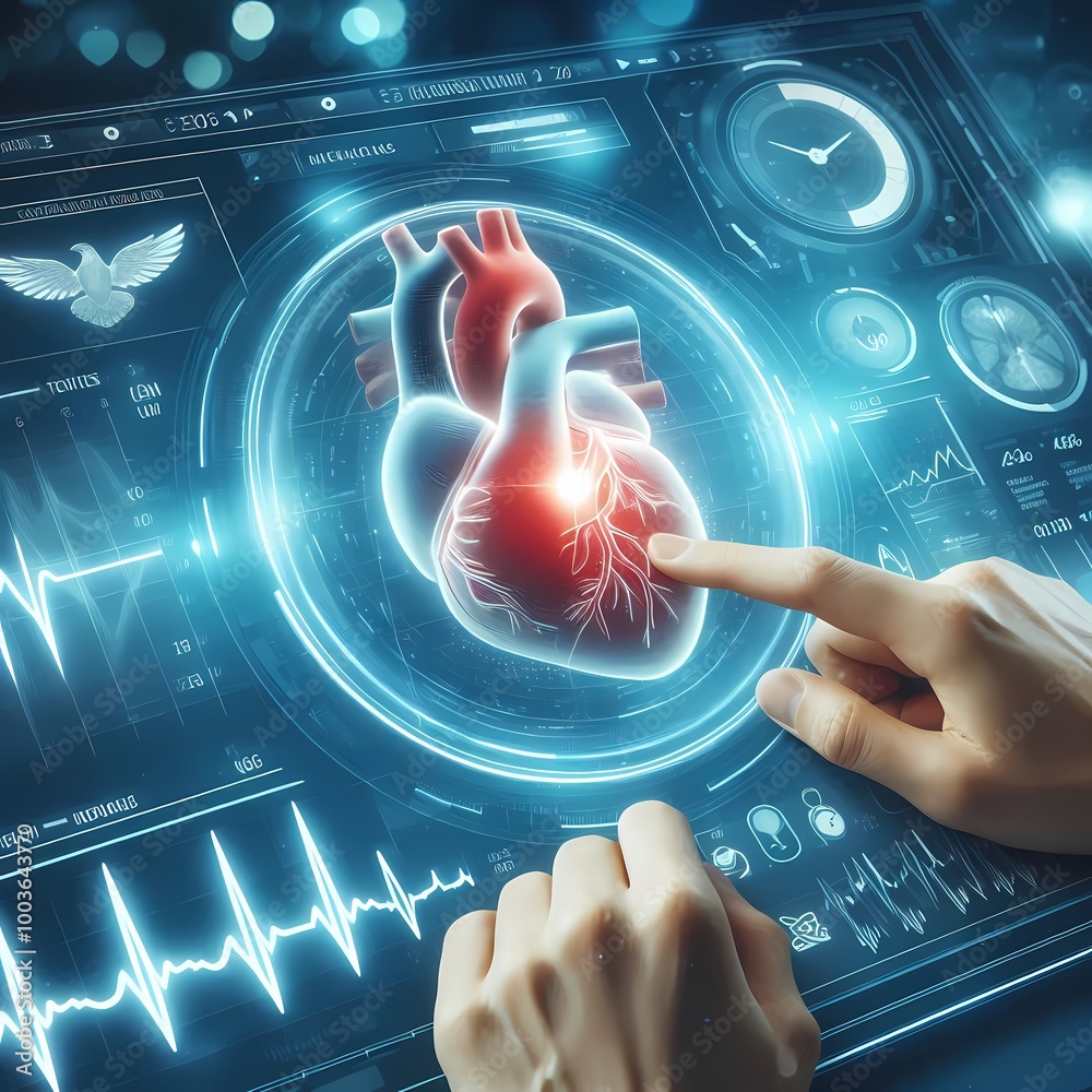 Modern medical cardiology technology includes a medical interface for ...