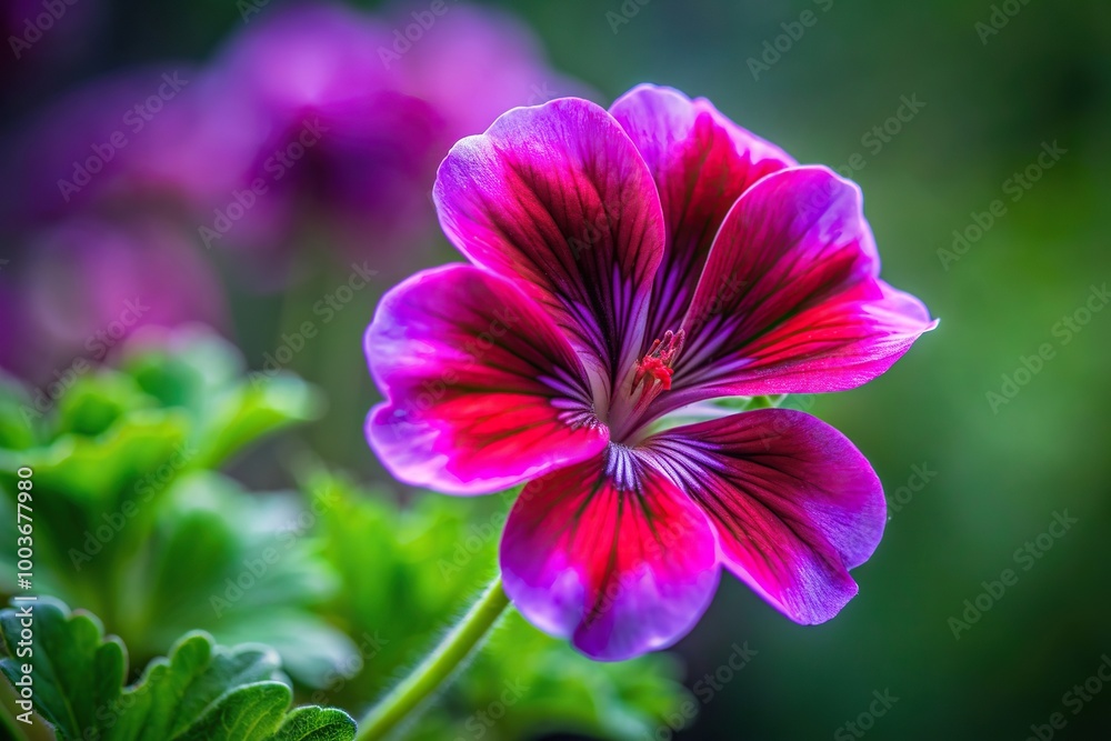 purple, red, bright, cultivated, depth of field, flower, isolated ...