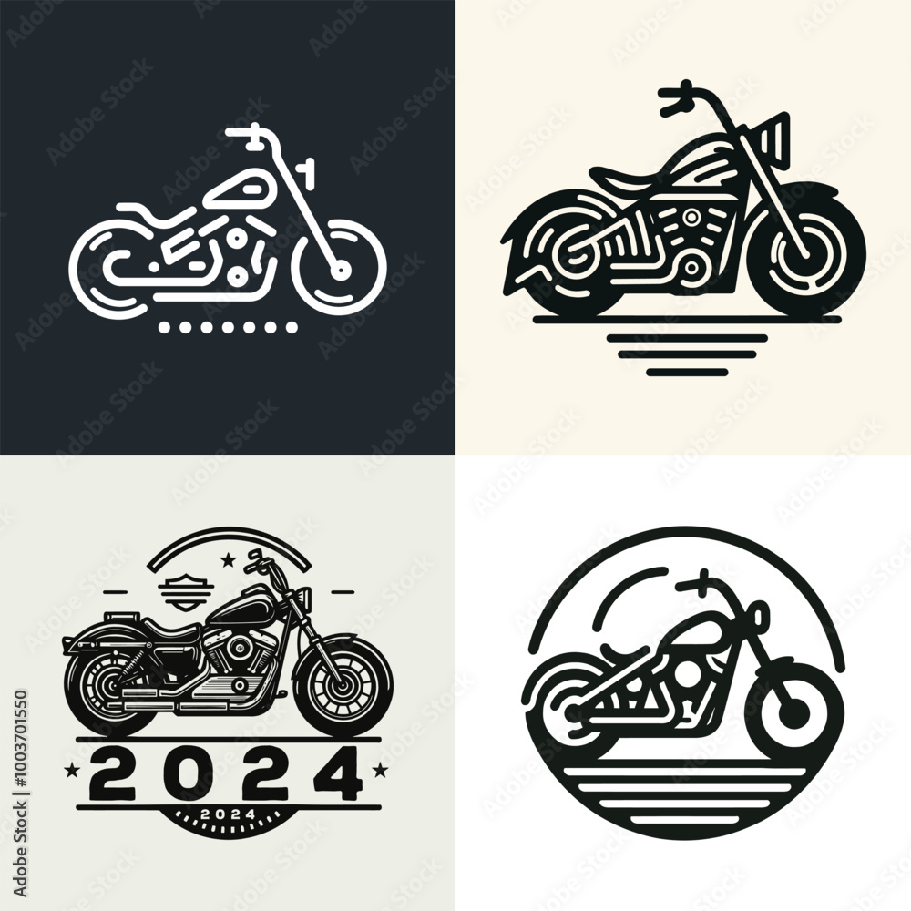 Motorcycle Line Art Vector, Bike Line Art Sketch. Line Art Motorcycle ...