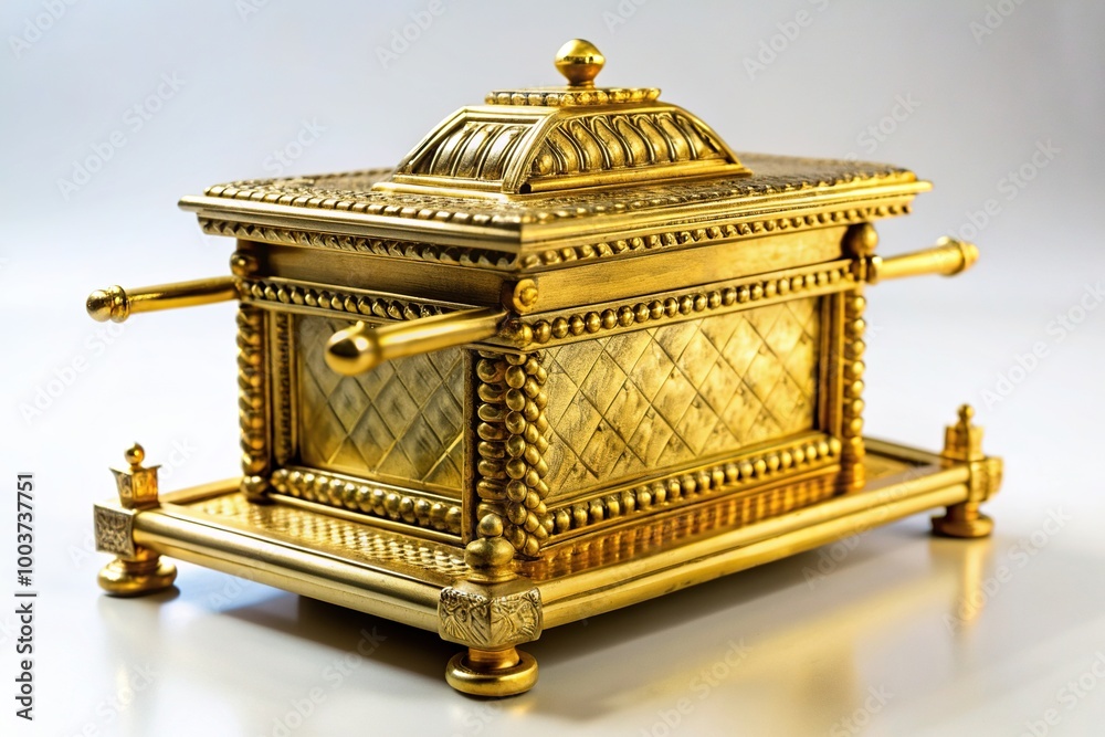 The Ark of the Covenant a sacred biblical artifact is depicted in a ...